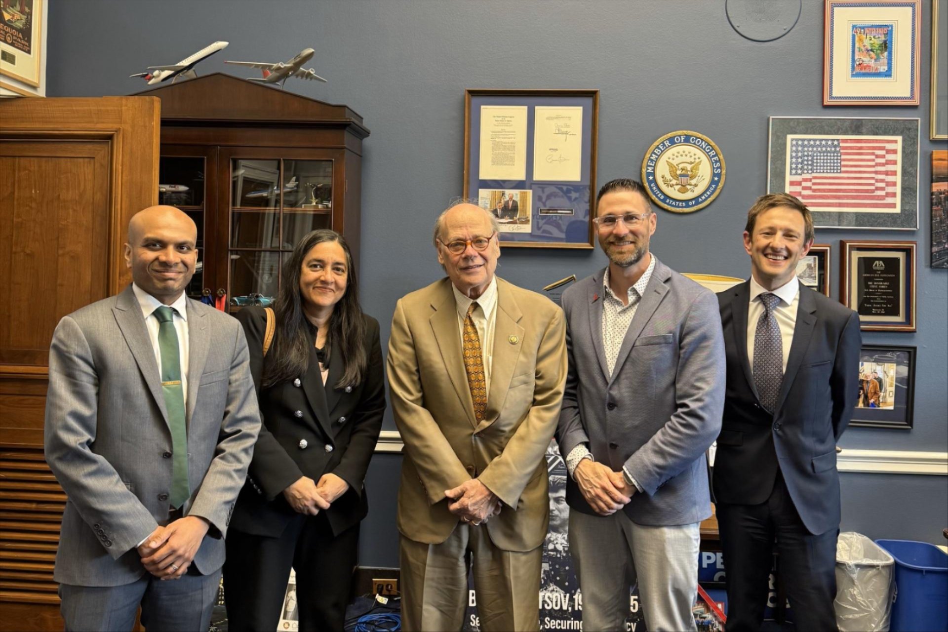 From left to right: Dr. Meher Juttukonda (MGH), Dr. Pari Pandharipande ...
