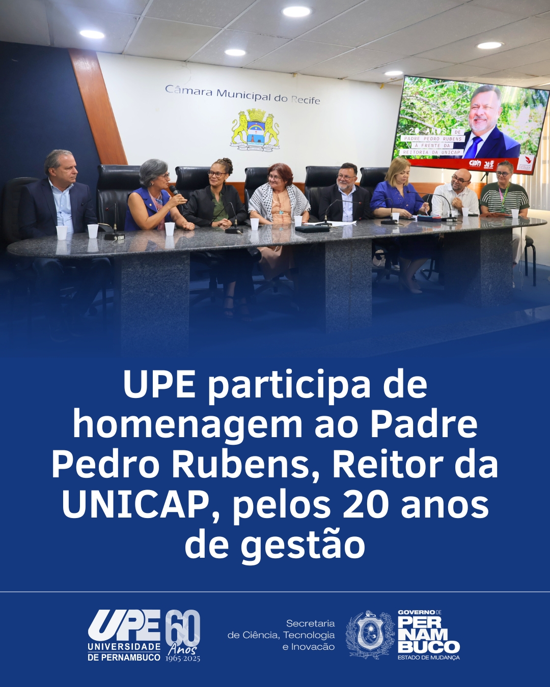 UPE participa de homenagem ao Padre Pedro Rubens, Reitor da UNICAP ...