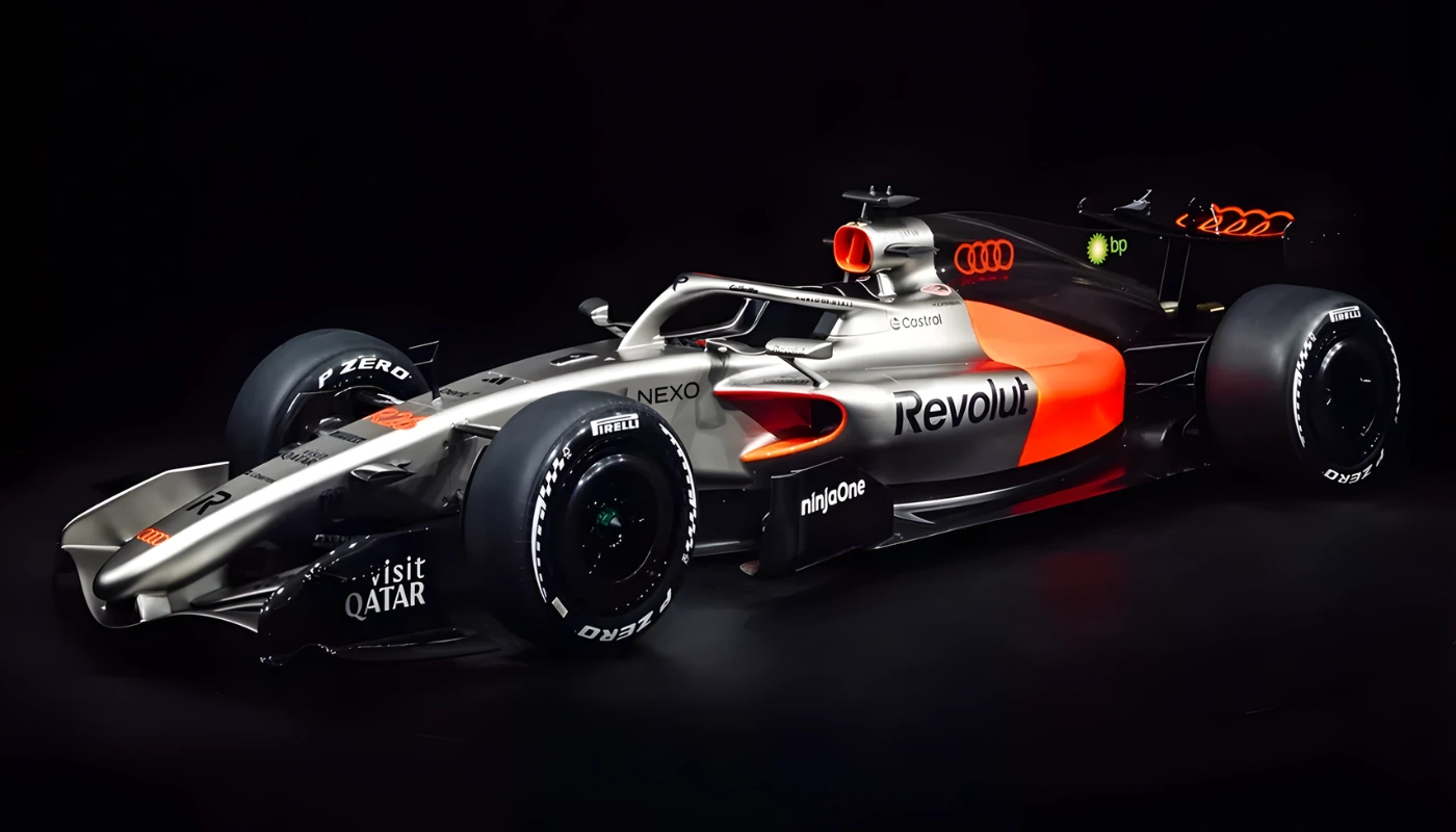 Audi revela pintura do carro de 2026 na F1 - Grid Motors