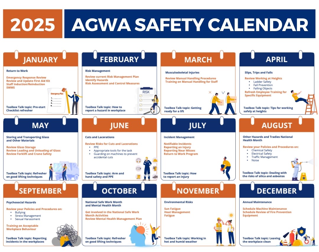 2025 AGWA Safety Calendar