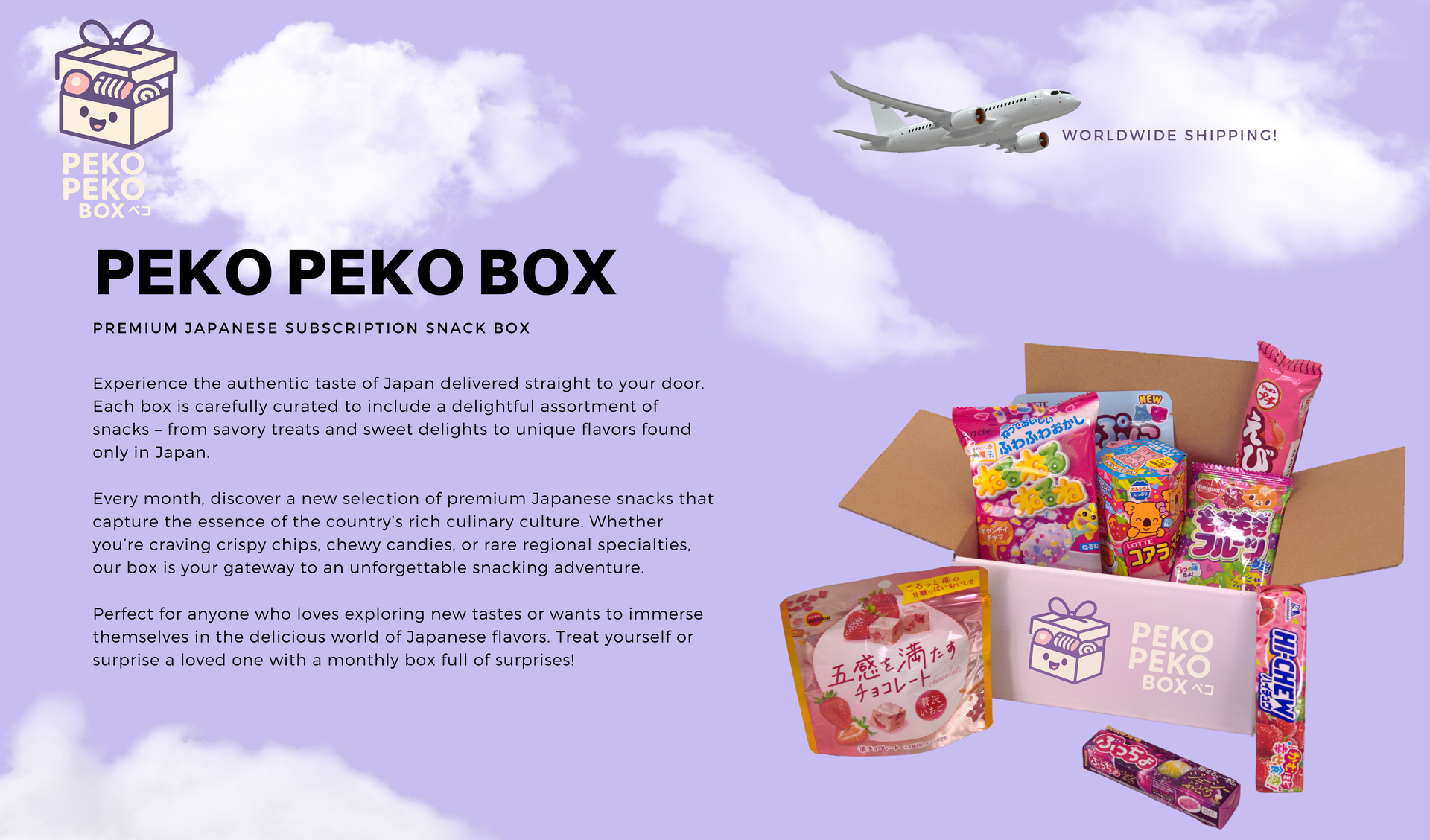 About Us | Peko Peko Box – Japanese Premium Snack Subscription Box – PEKO PEKO BOX