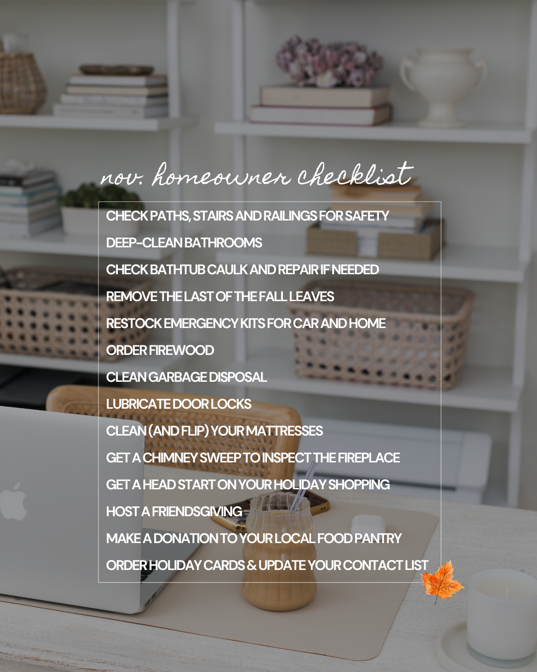November Homeowner Checklist