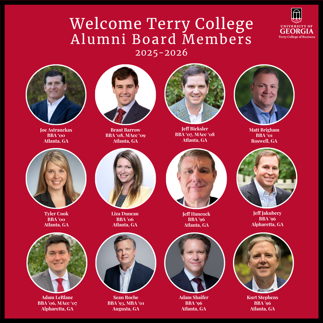WELCOME TERRY COLLEGE ALUMNI BOARD MEMBERS