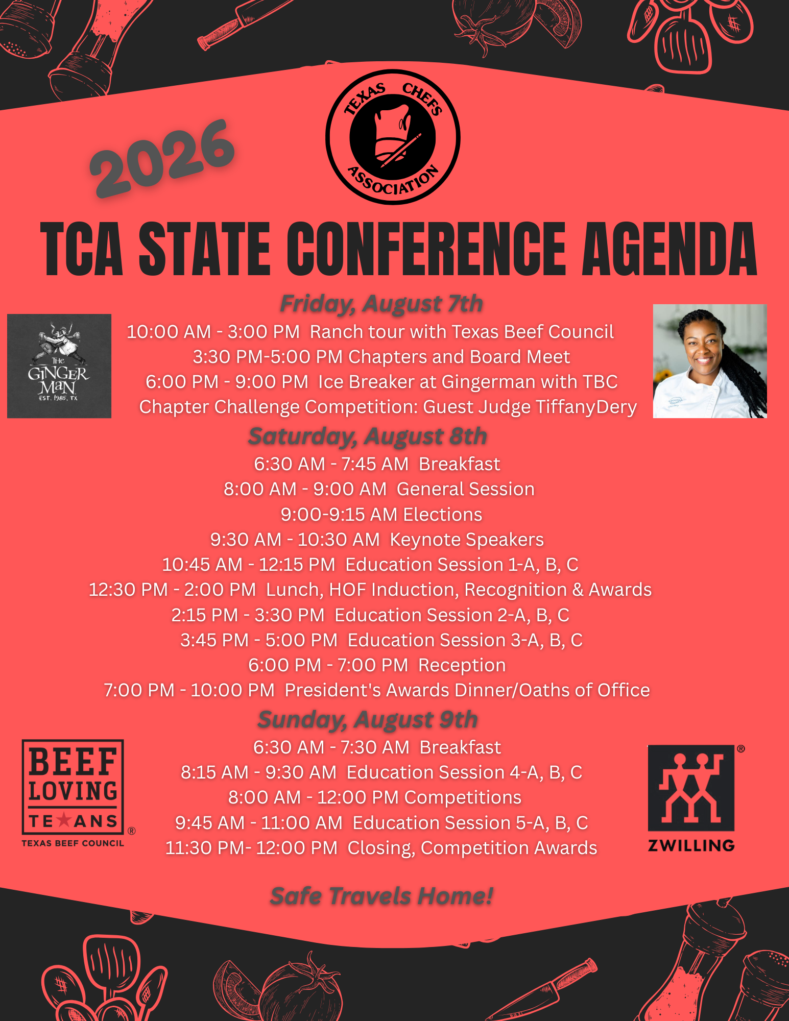 TCA State Convention - 8/8/2025 - Texas Chefs Association