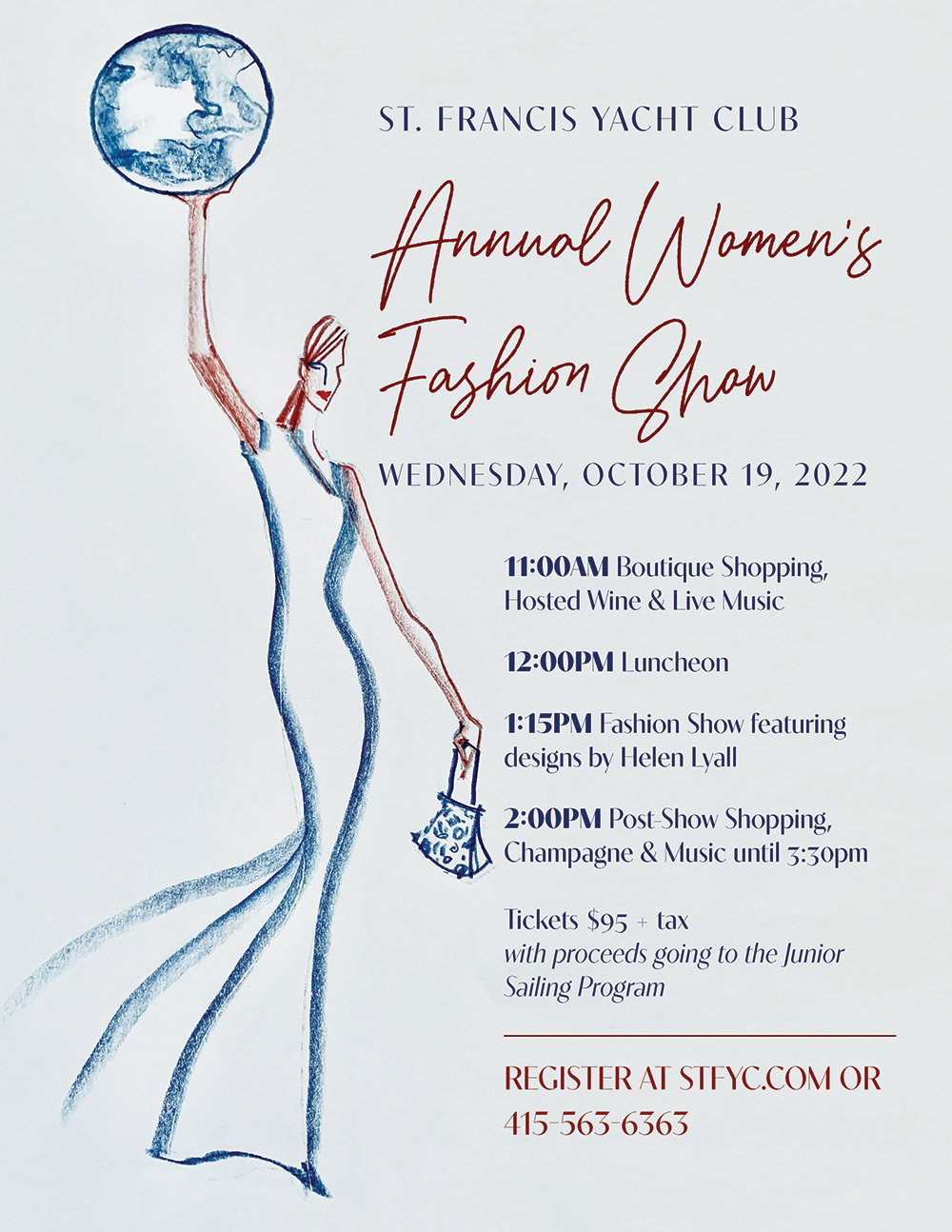 12pm- Women's Fashion Show - 10/19/2022 - St. Francis Yacht Club
