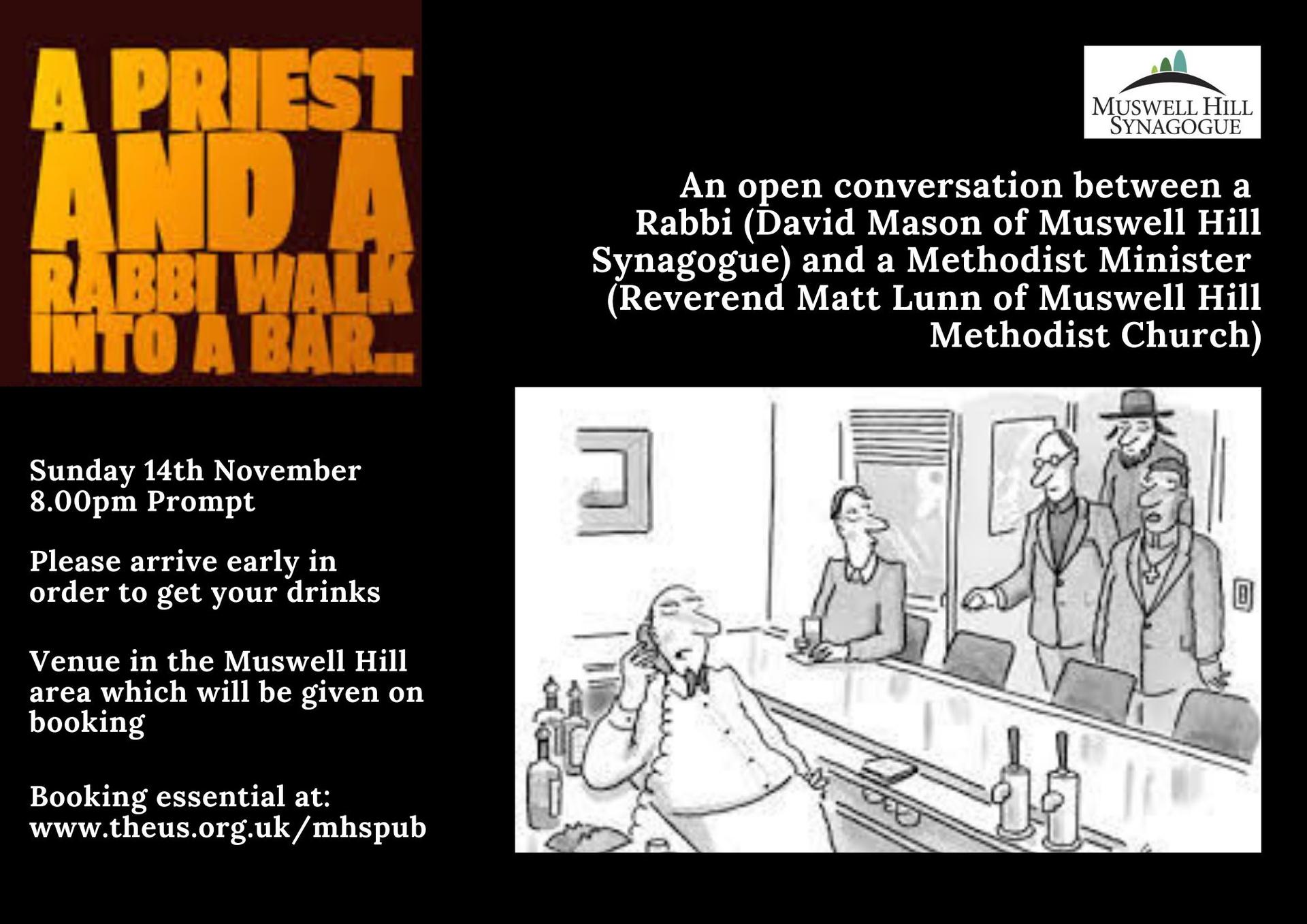 A Priest and a Rabbi walk into a bar