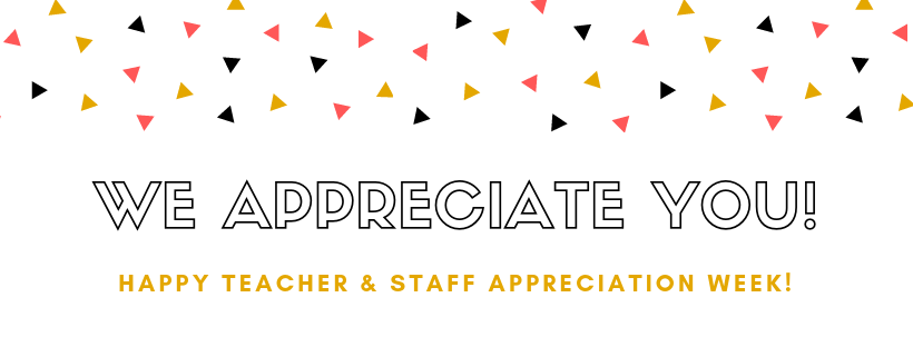 Image with text that reads We Appreciate You