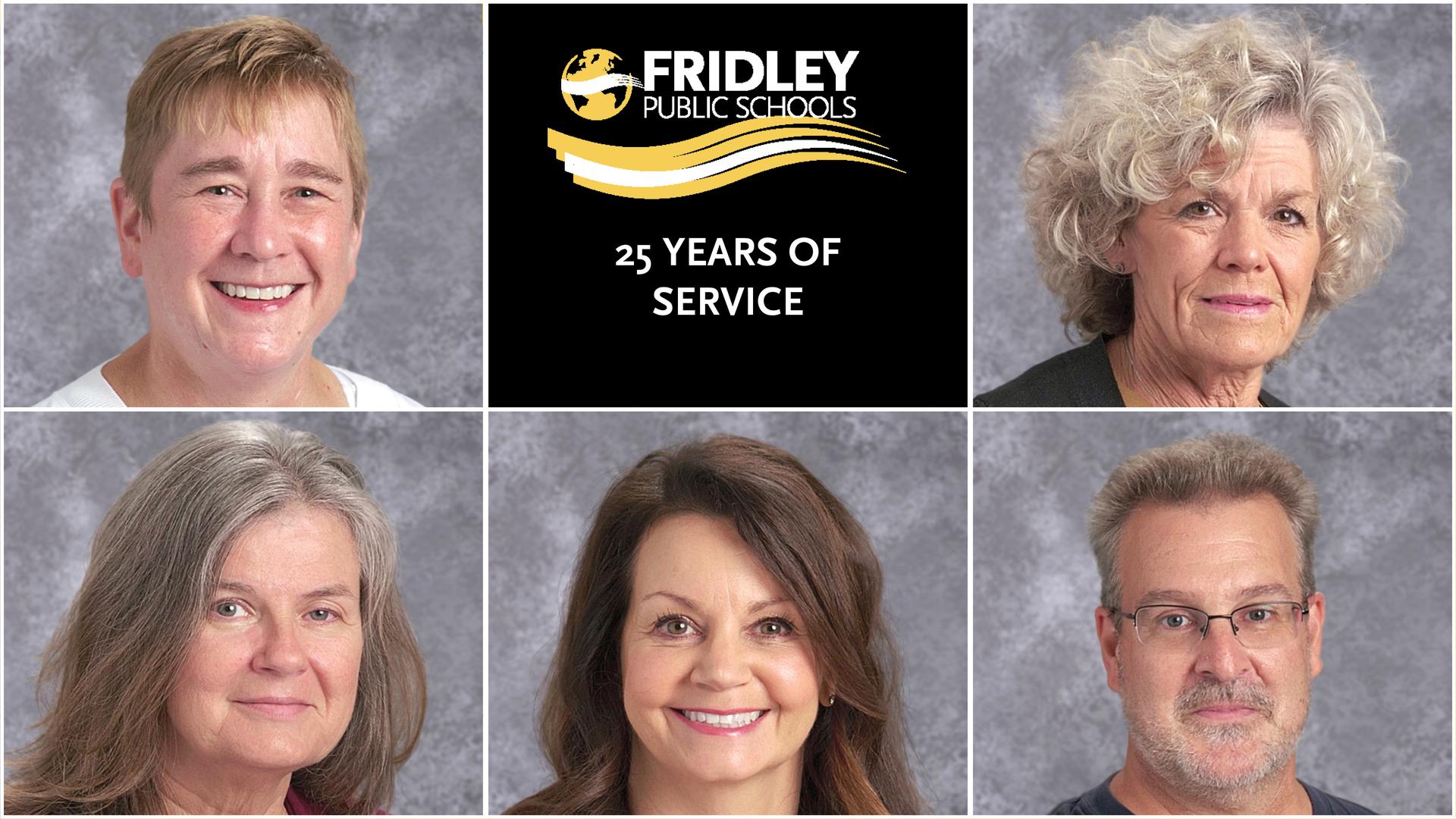 Fridley Public Schools honors 25 Years of Service recipients