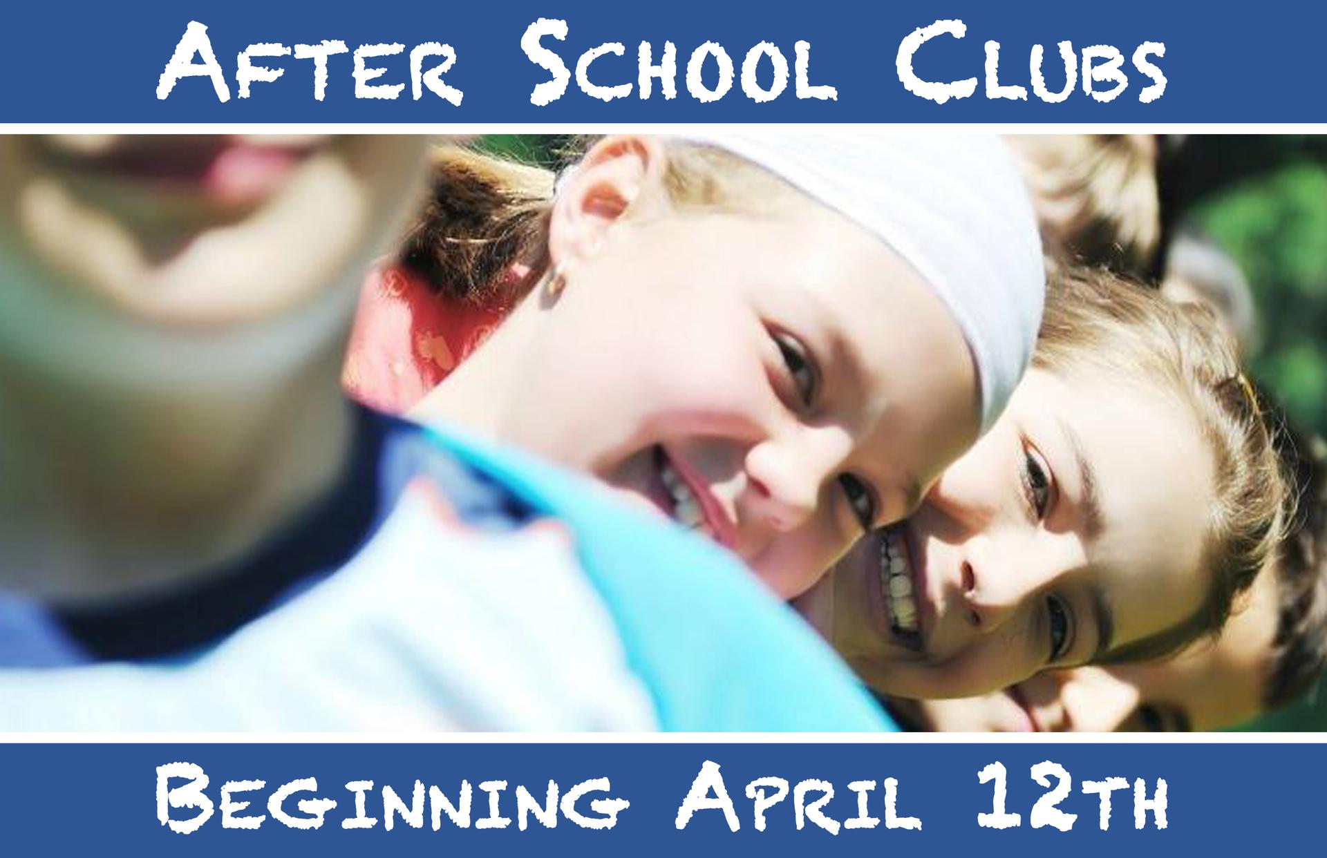 Registration for Fourth Quarter After School Clubs is now open! Lower ...
