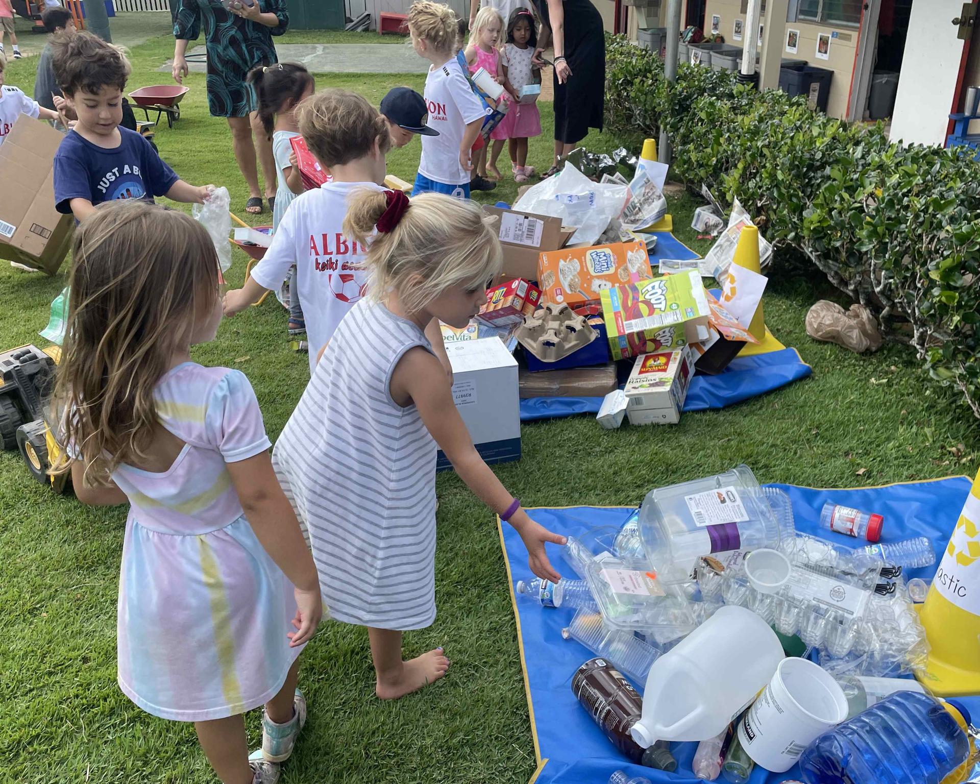 All 3 PK classes work together to pick up the trash that was polluting ...
