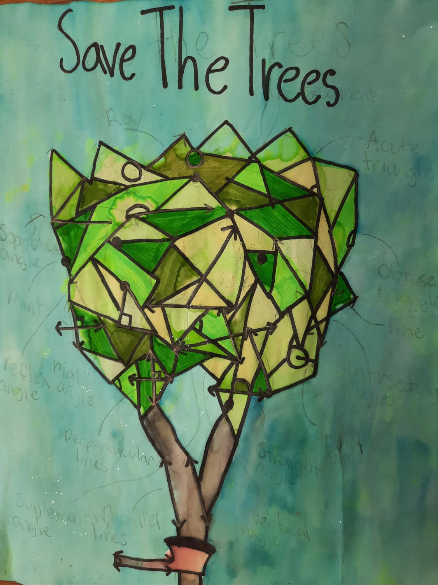 Grade 6 Math Used Geometric Elements To Create Art In Celebration Of ...
