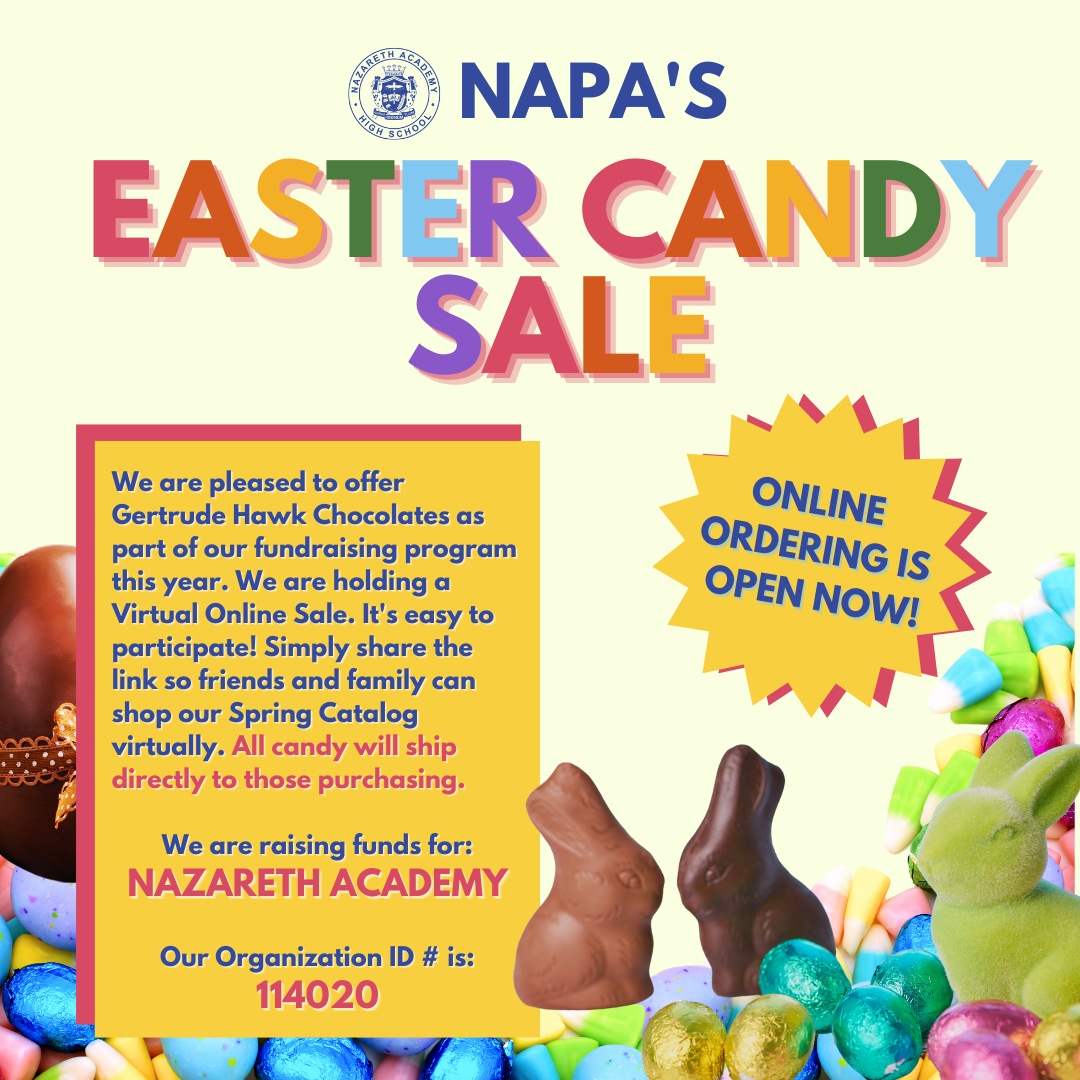 Last Call for the NAPA Easter Flowers & Candy Sale