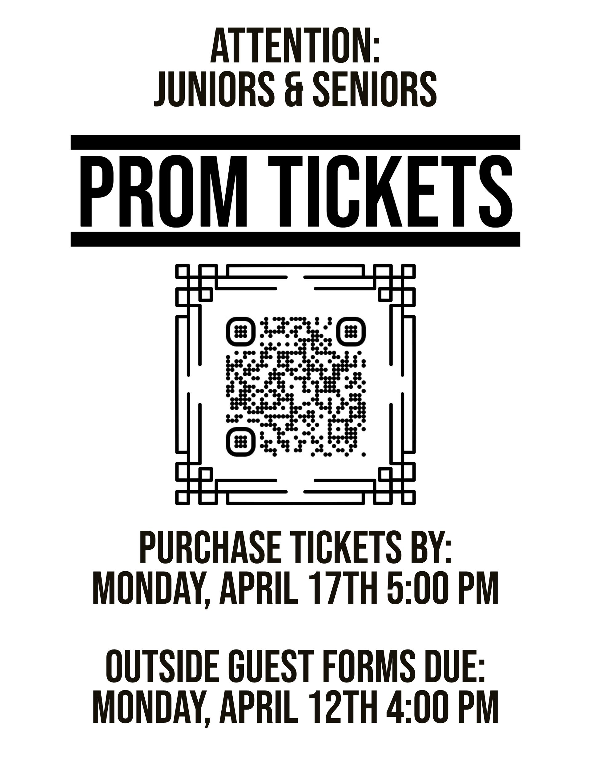 PROM TICKETS