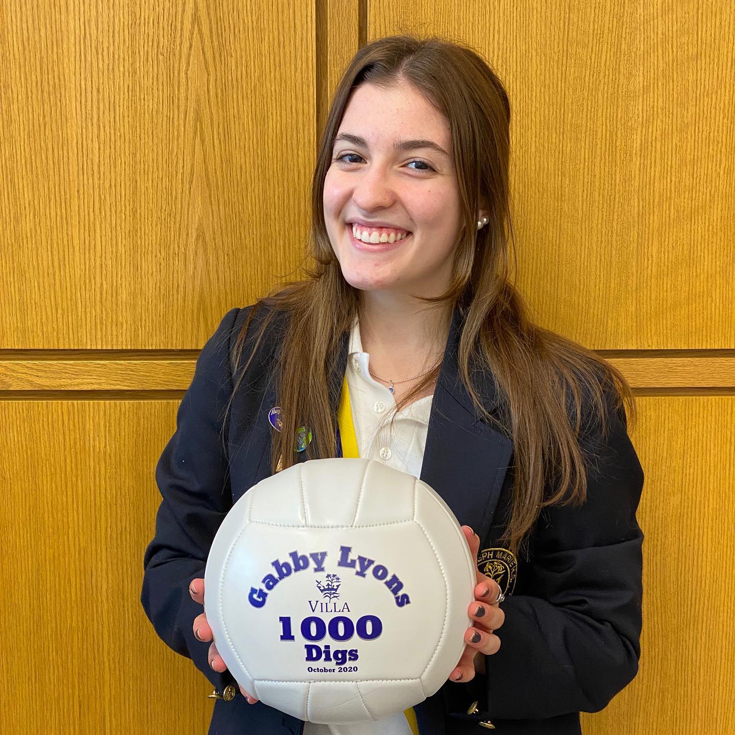 Senior libero Gabby Lyons reached 1,000 digs this past volleyball ...