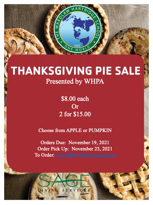 THANKSGIVING PIE SALES - ORDER NOW!