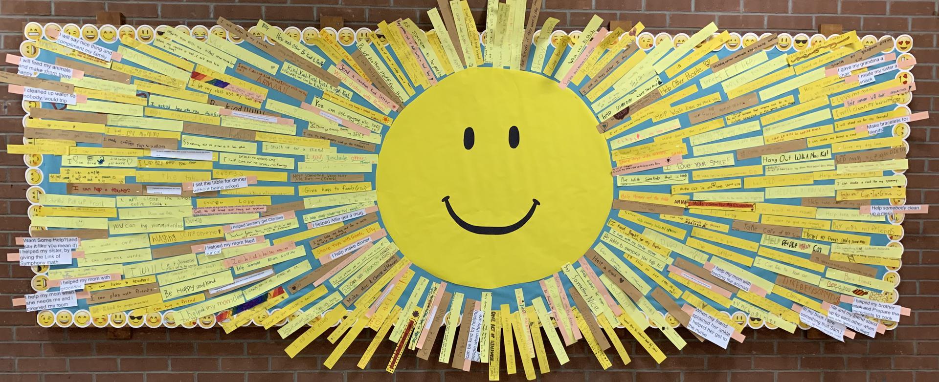 Sunshine bulletin board