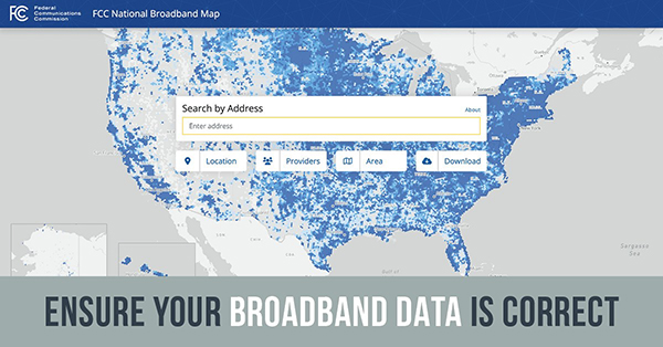 Ensure Your Broadband Data is Correct - FCC map of broadband coverage ...