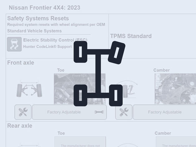 Hunter Engineering Spec Update May 2025
