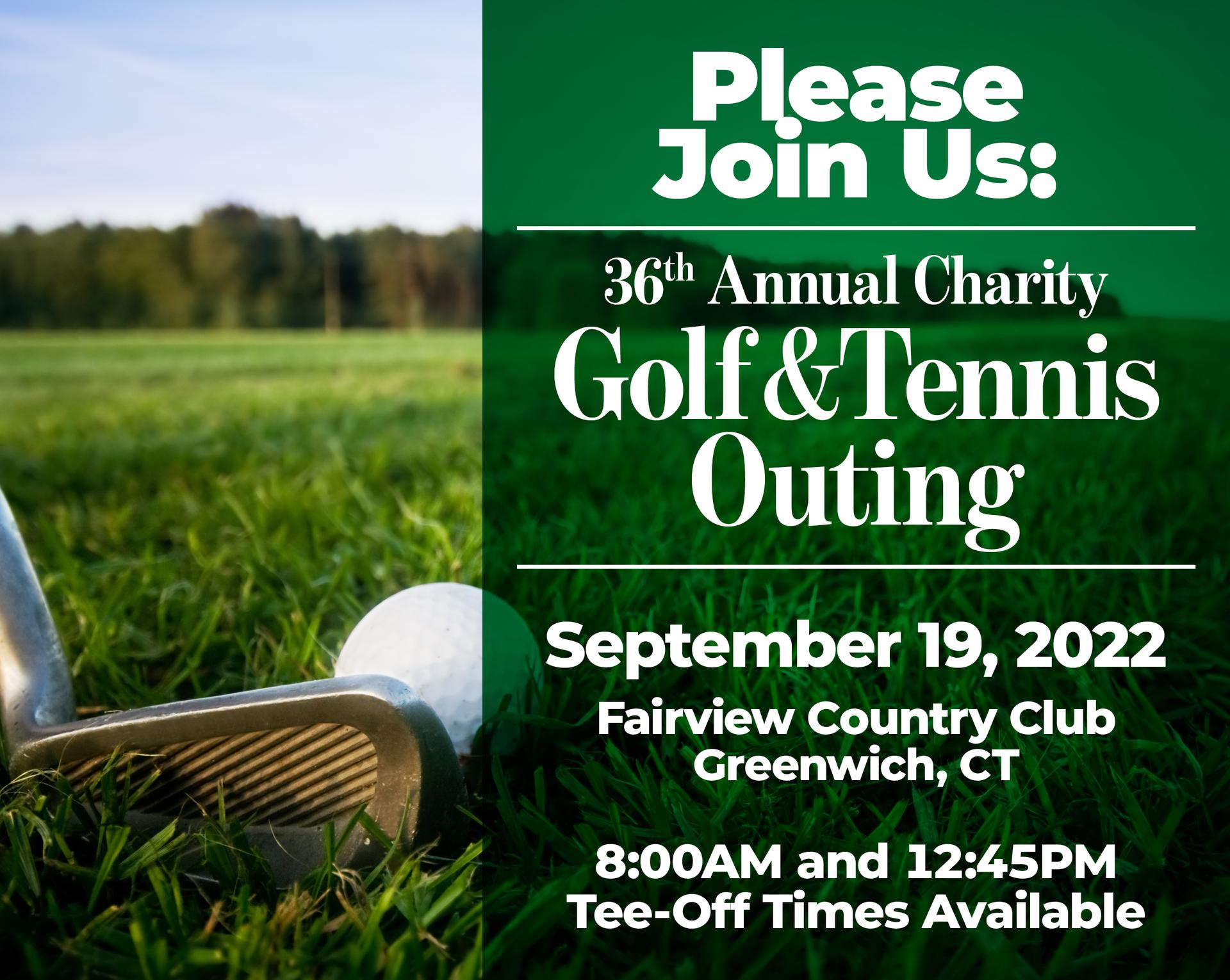 Please Join Us - VISIONS 36th Annual Charity Golf & Tennis Outing