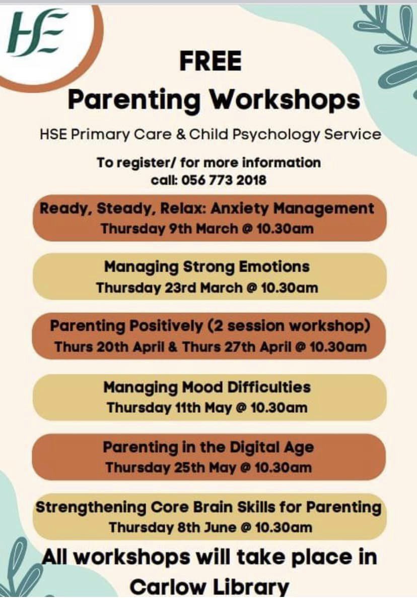 FREE Parenting Workshops