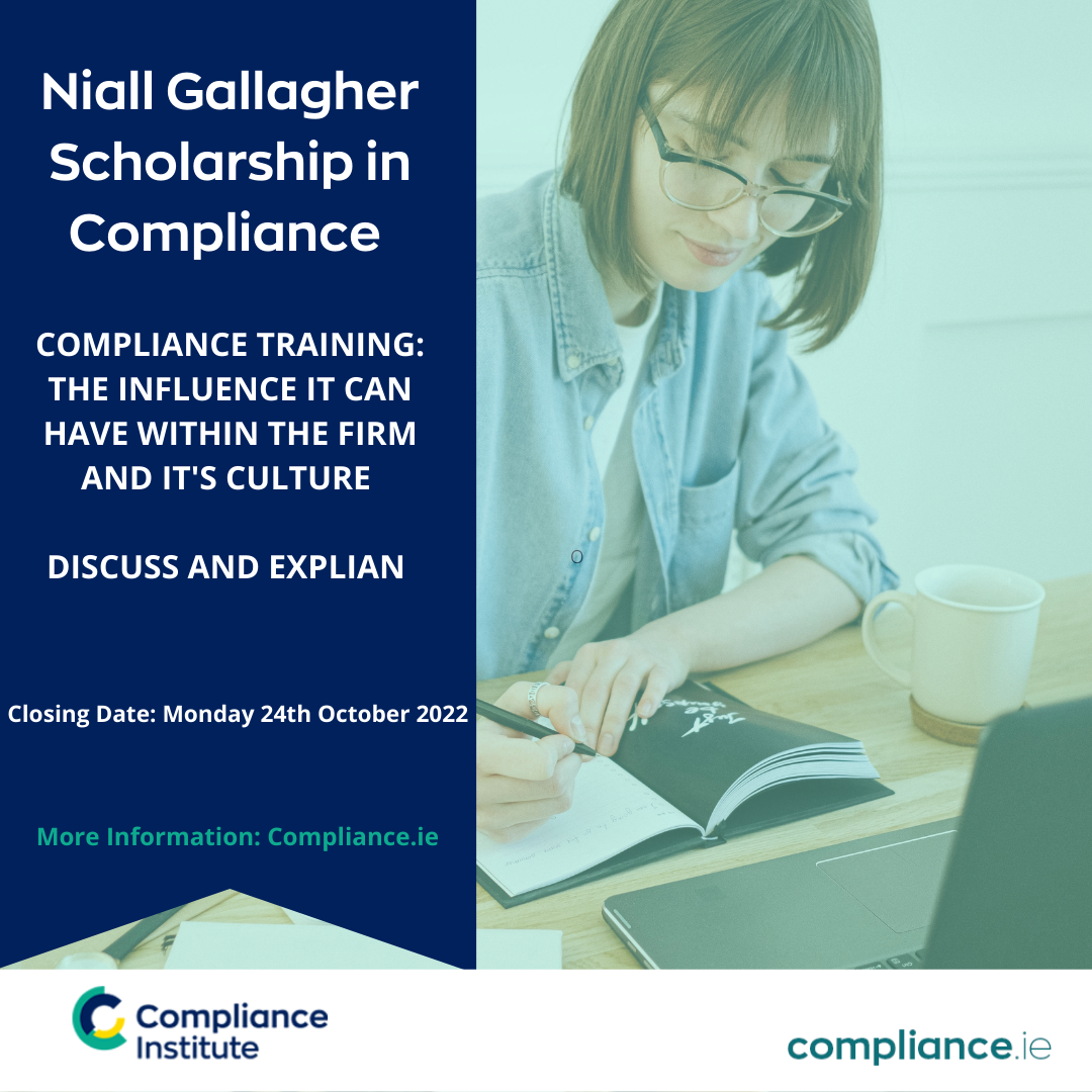 Niall Gallagher Professional Diploma in Compliance Scholarship