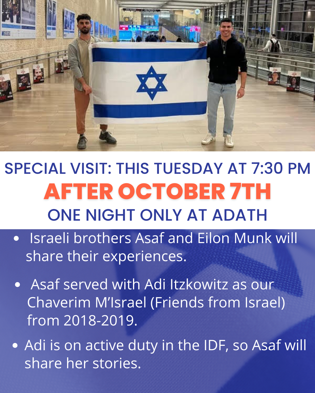 Coming up @Adath - Adath Israel Congregation