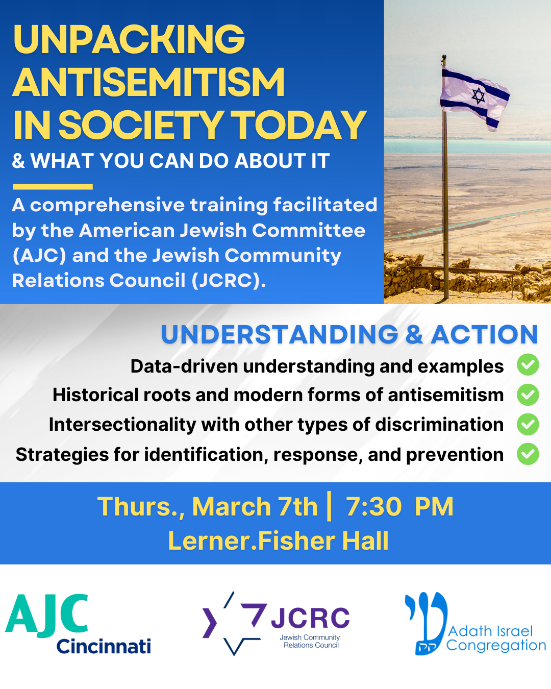 Coming up @Adath - Adath Israel Congregation