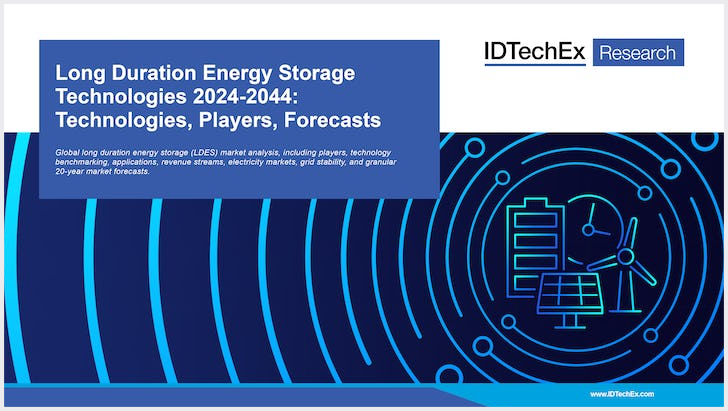 Long Duration Energy Storage Market 2024-2044: Technologies, Players ...