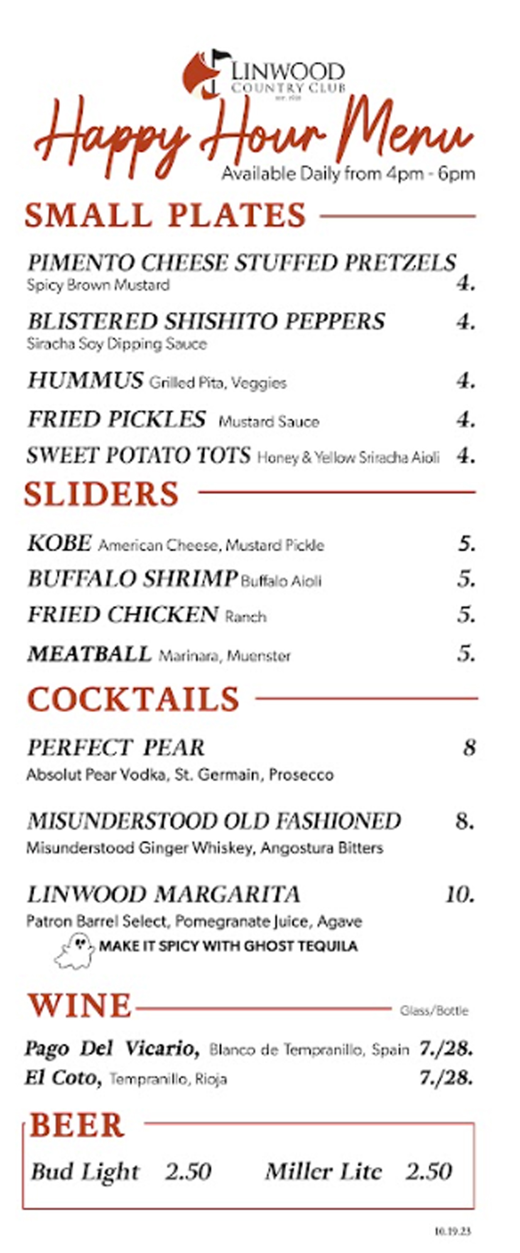 Dining - Linwood Country Club