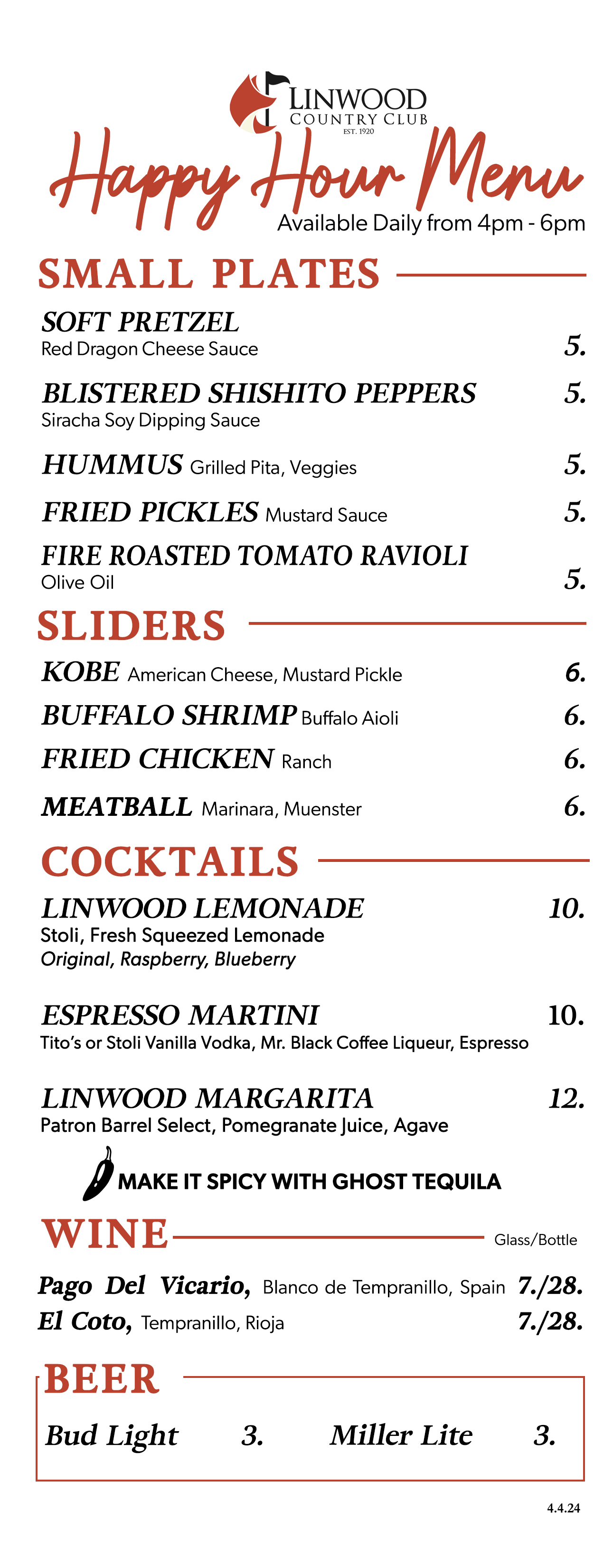 Dining - Linwood Country Club