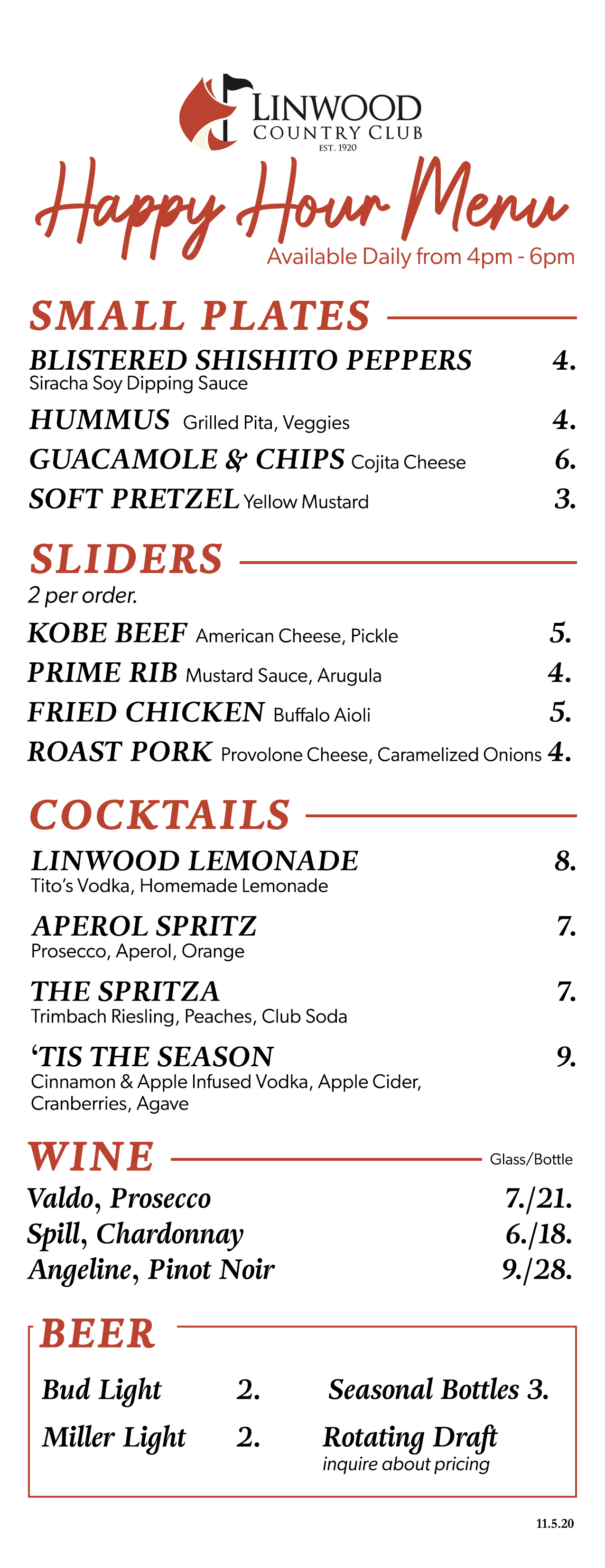 Dining - Linwood Country Club