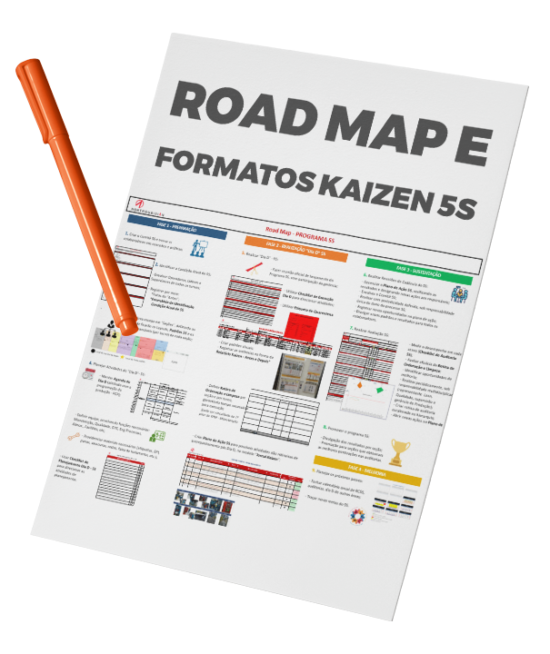 Template Road Map e Formatos Kaizen 5S
