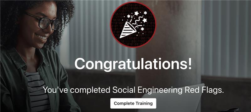 The April 2023 training course, “2023 Social Engineering Red Flags ...