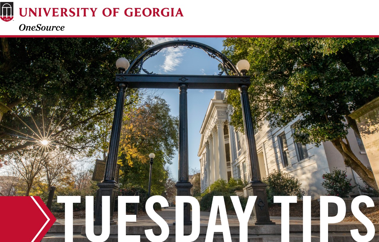 UGA OneSource Tuesday Tips